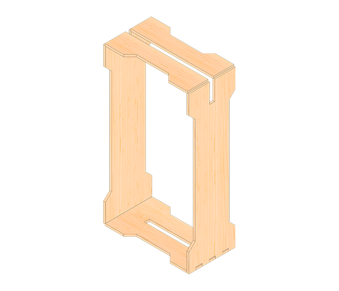 Mini frames with upper slots